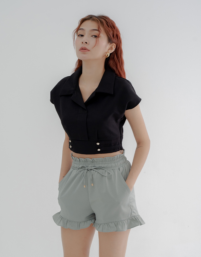 Blythe Frills Shorts - Eightiin Fashion (1378265-H)