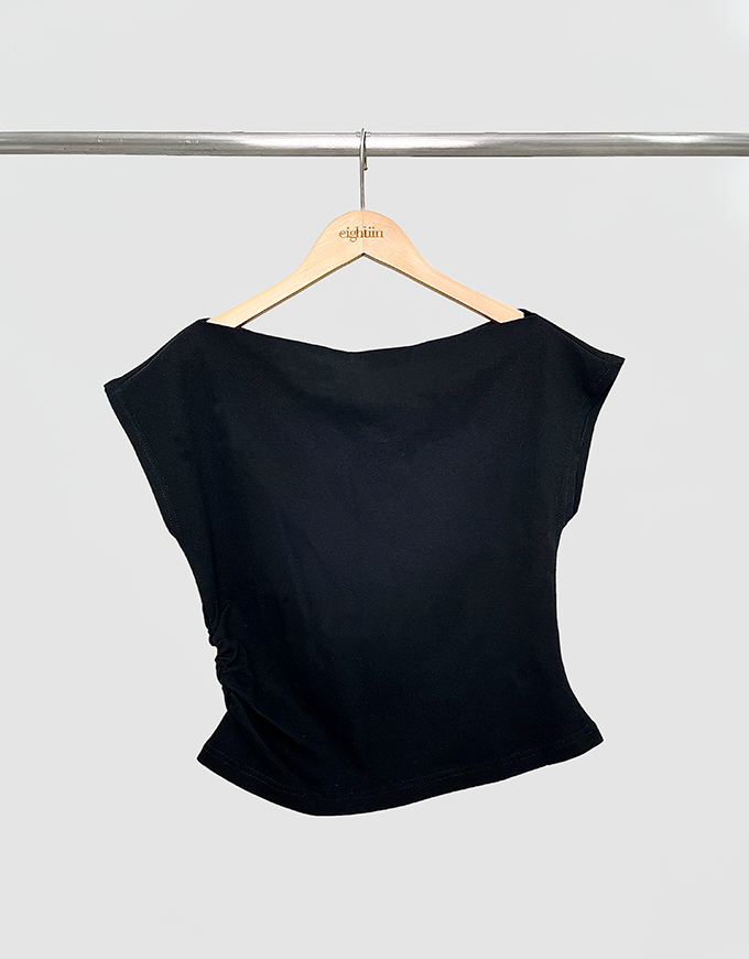 Cow neck top - Eightiin Fashion (1378265-H)