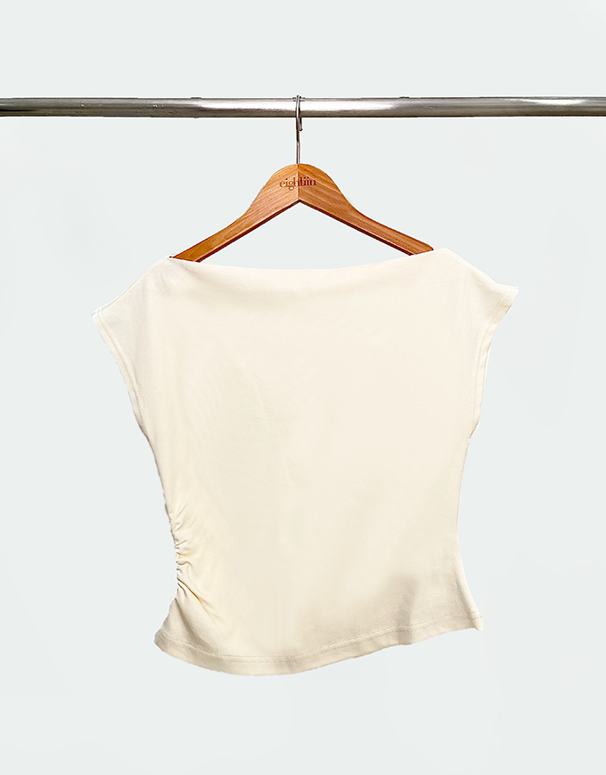 Cow neck top - Eightiin Fashion (1378265-H)