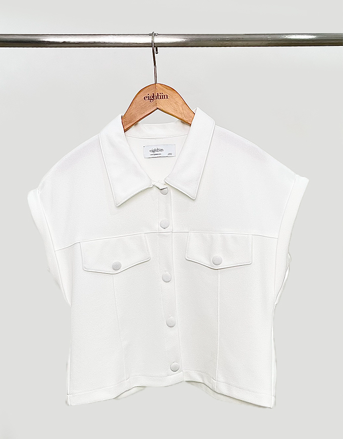 Lilith drop shoulder shirt - Eightiin Fashion (1378265-H)