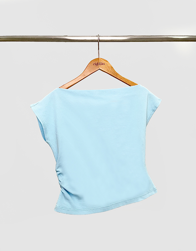 Cow neck top - Eightiin Fashion (1378265-H)